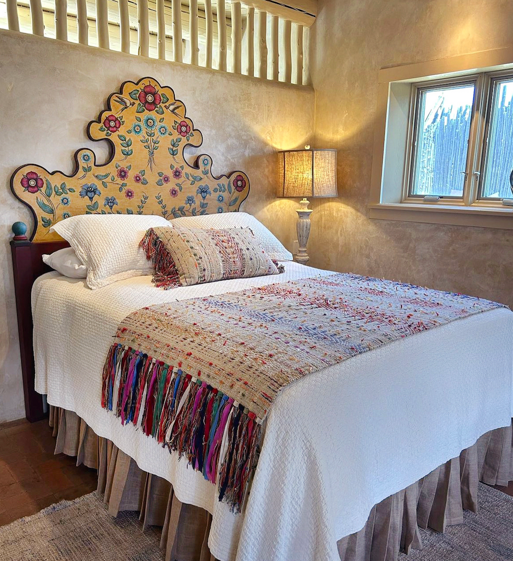 La Fonda Hotel style hand-painted headboards by local artist Anne Wink ...